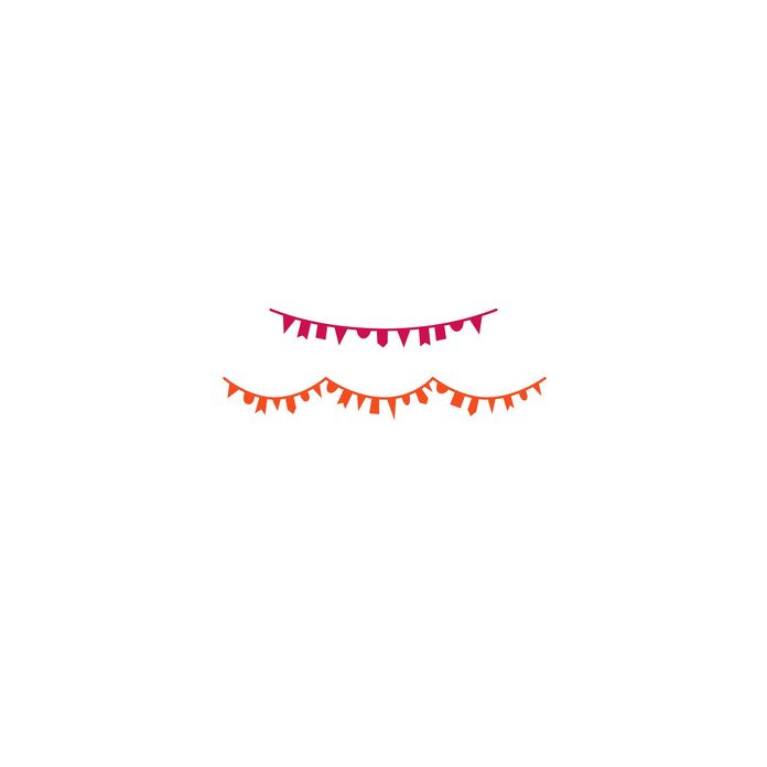tiny bunting border