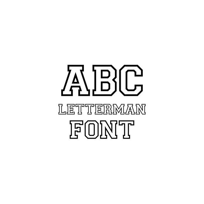 letterman font