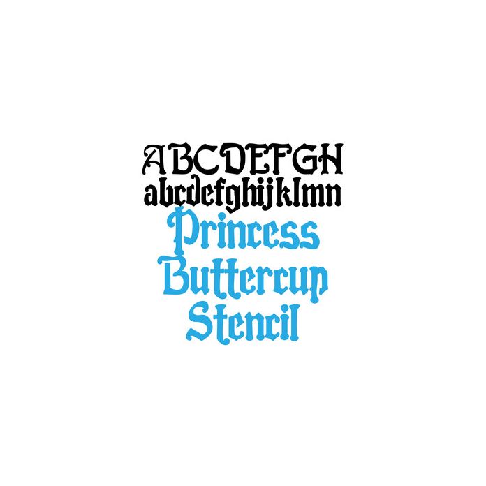 pn princess buttercup stencil