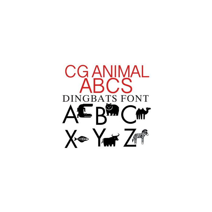 cg animal abcs dingbats