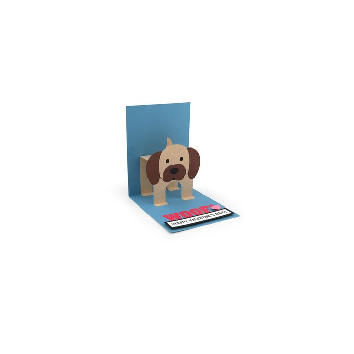 pop up card dog
