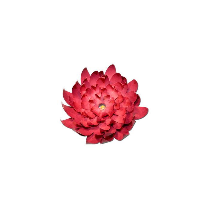 dahlia flower tea light