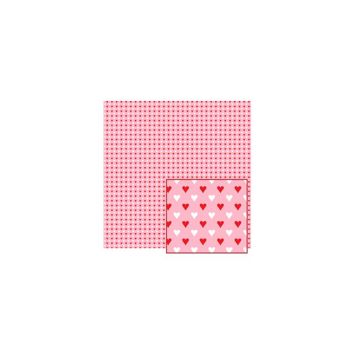 pink and red heart pattern