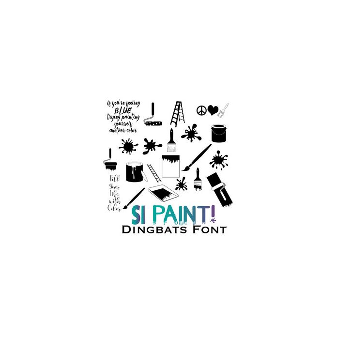 si paint dingbats font