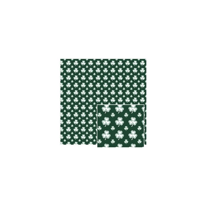 dark green shamrock pattern