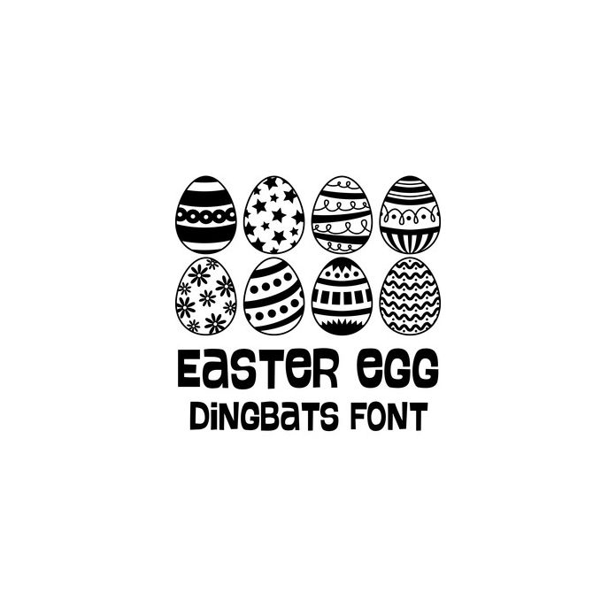 easter egg dingbats font
