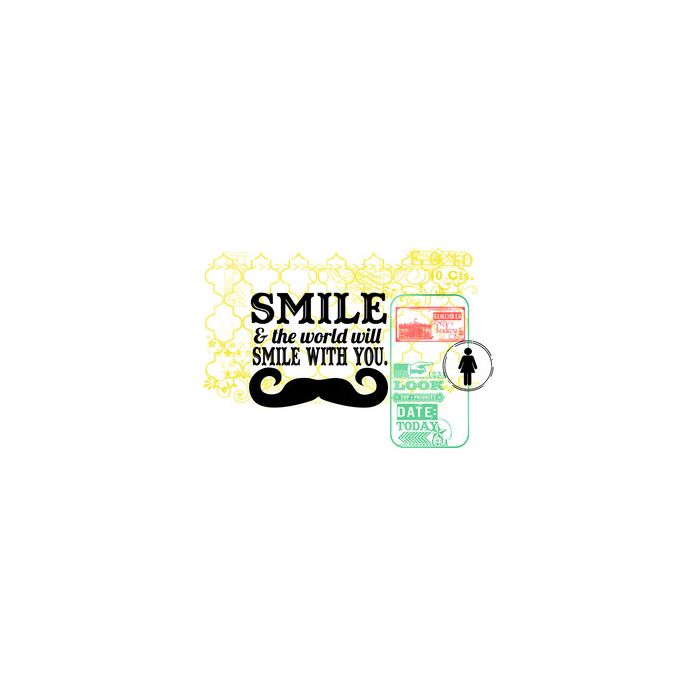 smile word art