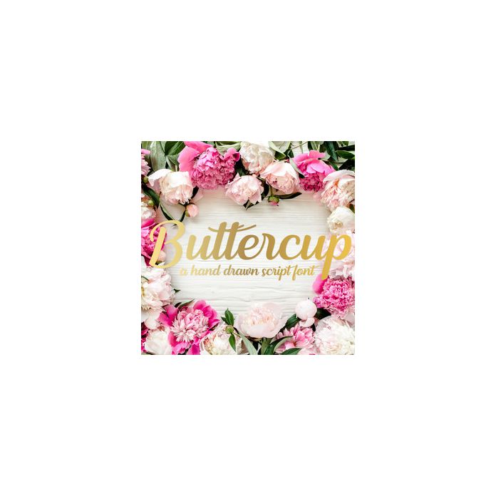 silhouette buttercup font
