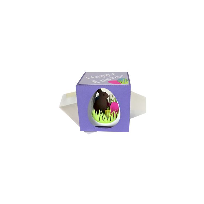 easter bunny cube card