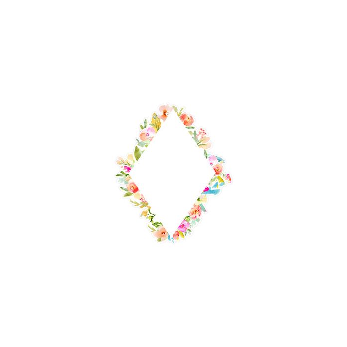 cute diamond flower frame