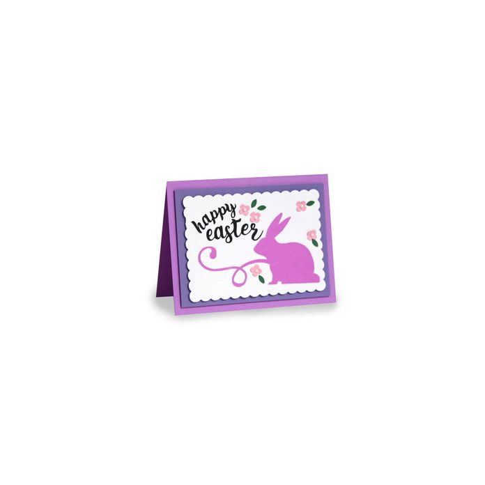 a2 easter bunny folded card