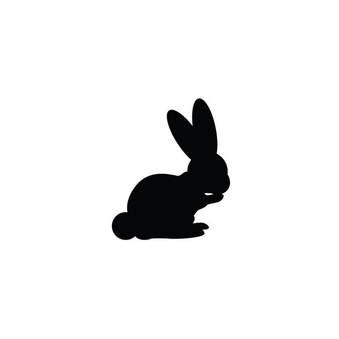 cute bunny silhouette