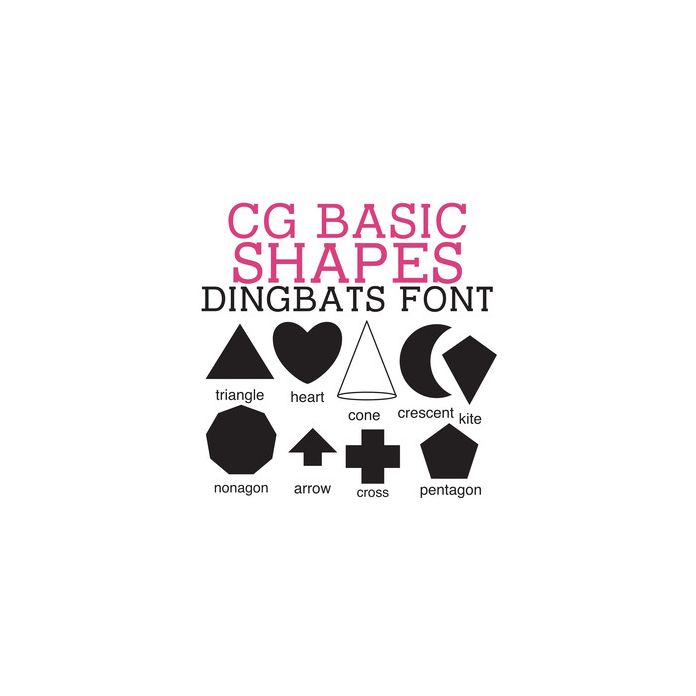 cg basic shapes dingbats