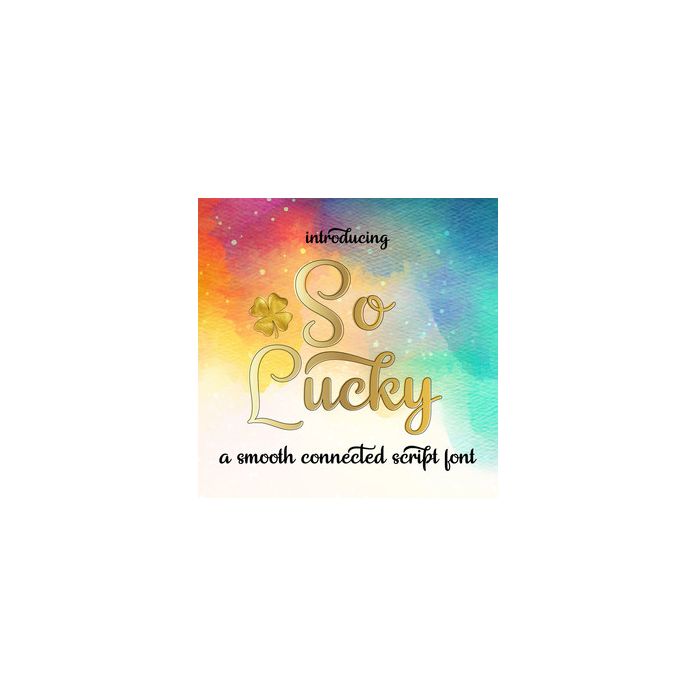 silhouette so lucky font