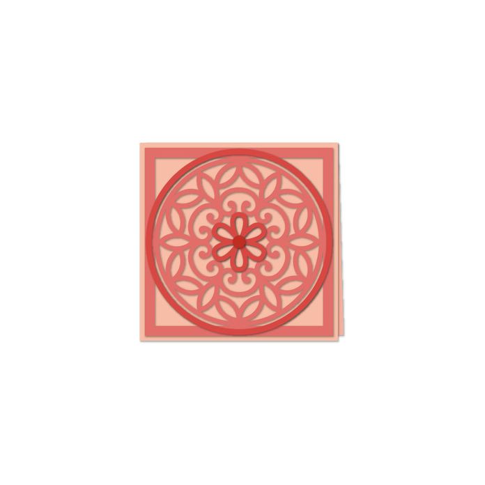 flower filigree overlay 5x5 card