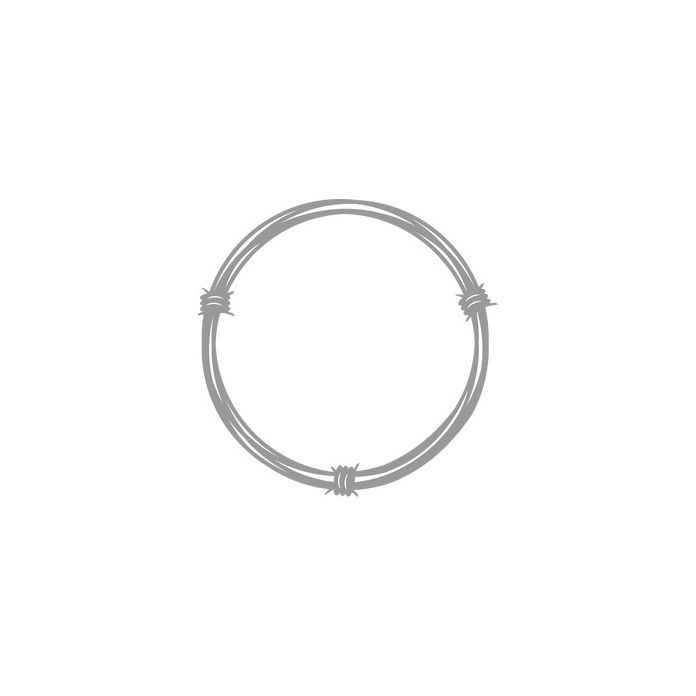 barbed wire circle frame