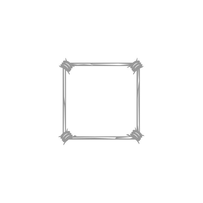 barbed wire square frame