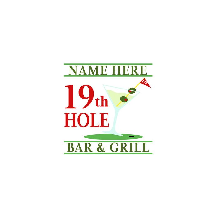 custom 19th hole sign