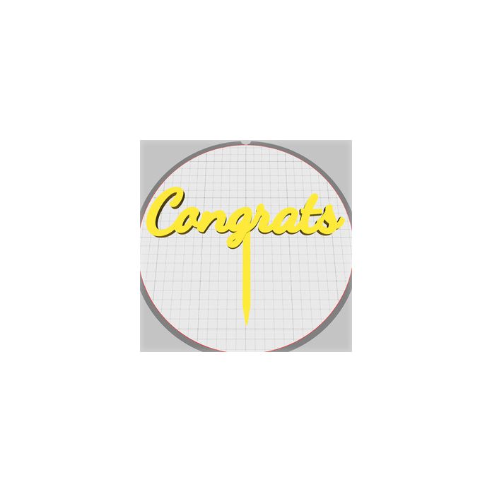 congrats cake stick