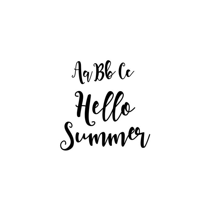 hello summer script font