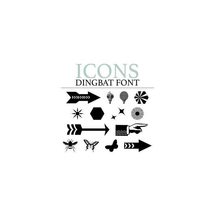 icons dingbat font