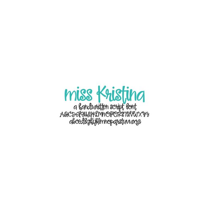 miss kristina font