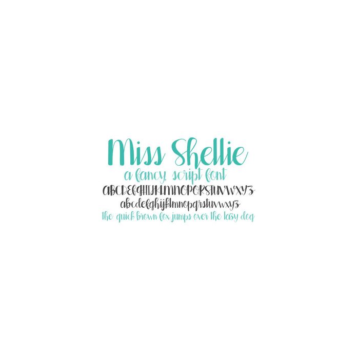 miss shellie font