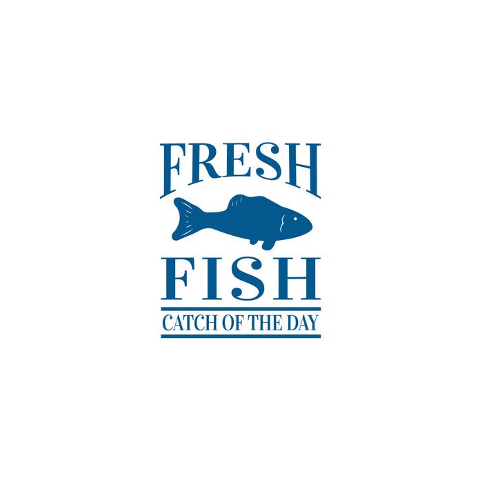 fresh fish sign