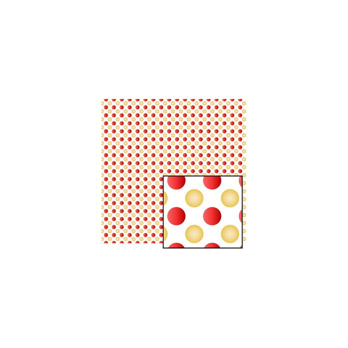 red & gold dots pattern