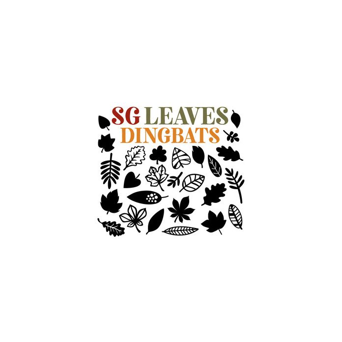sg leaves dingbats font