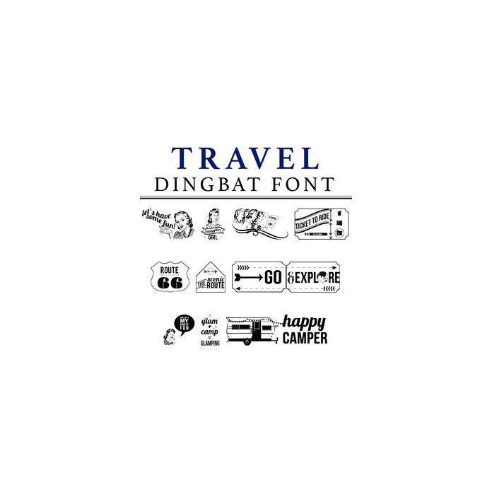 travel dingbat font