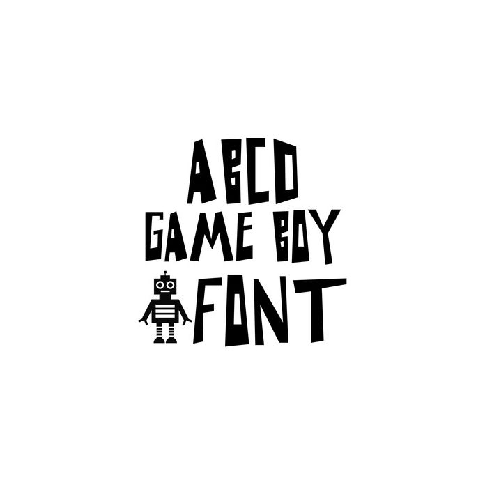 game boy font|272590
