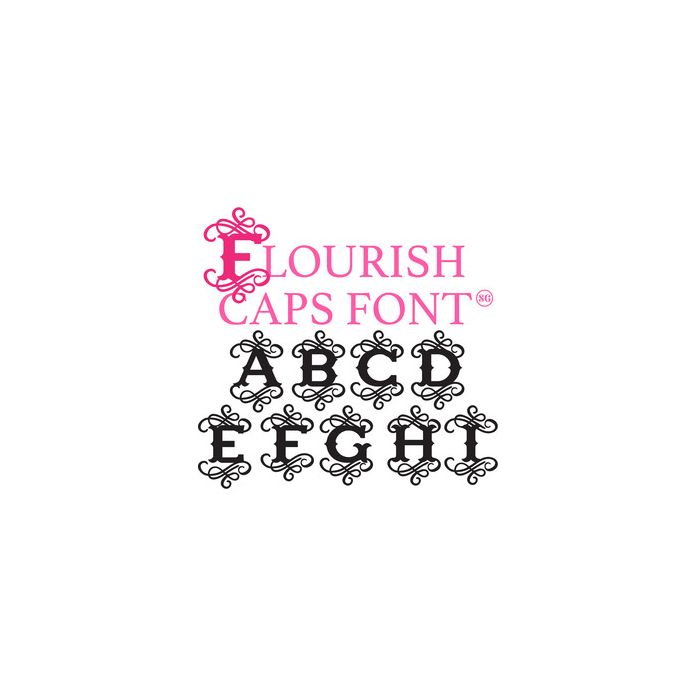 flourish caps font