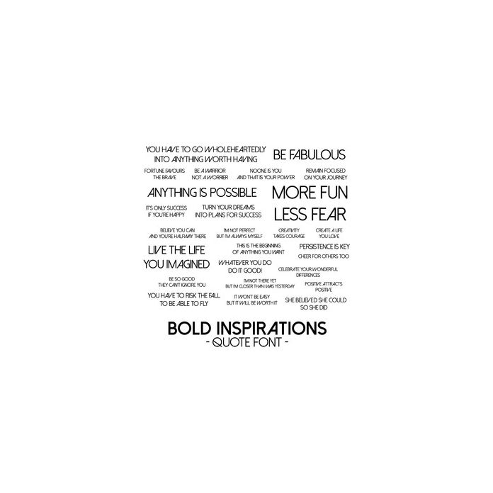 bold inspirations font