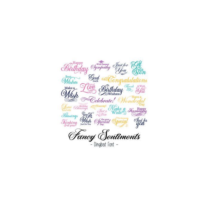fancy sentiments quote font