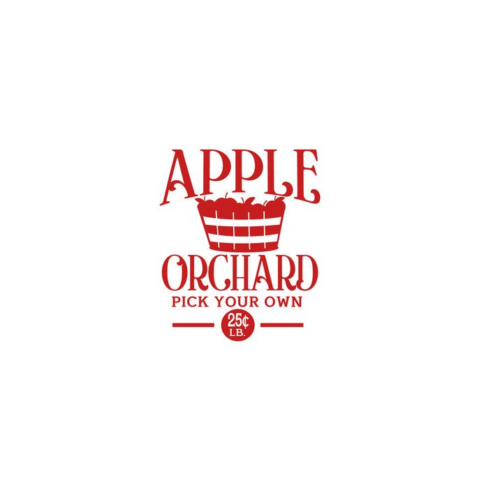apple orchard sign