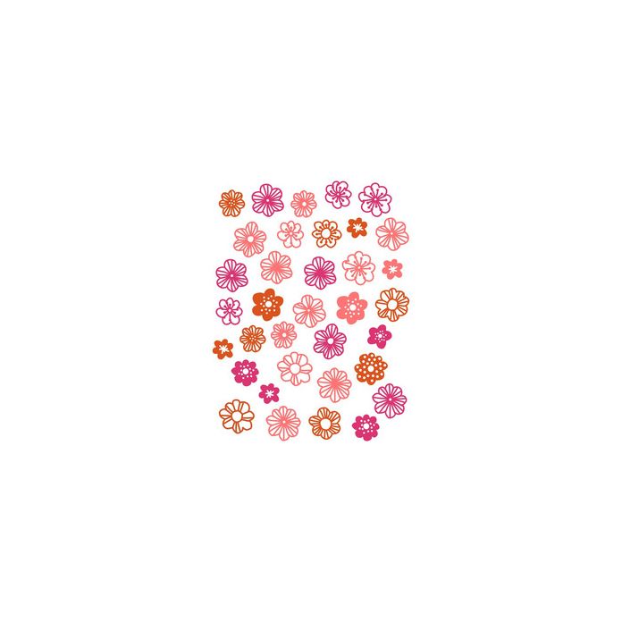 kimono flower stickers