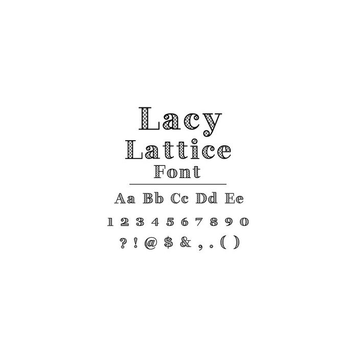 lacy lattice font