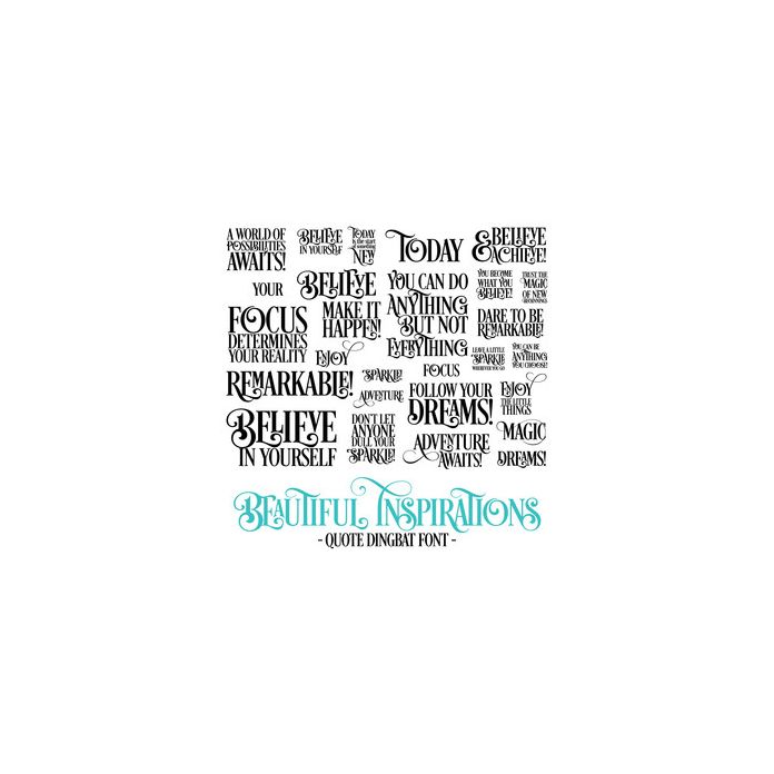 beautiful inspirations font