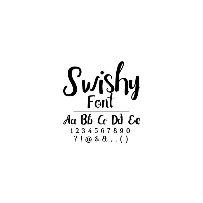 swishy font