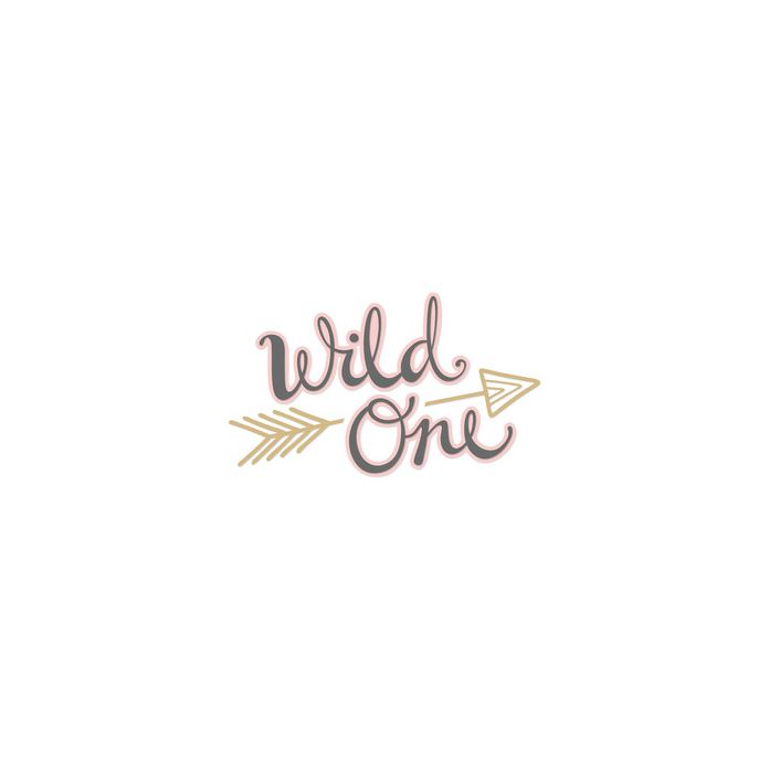 wild one hand lettering