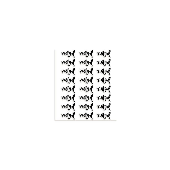 sticker sheet - noted