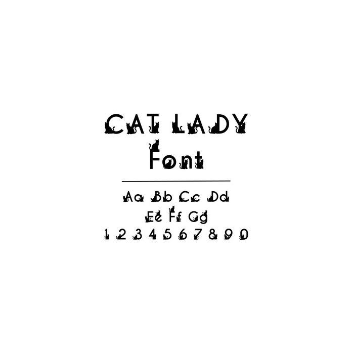 cat lady font