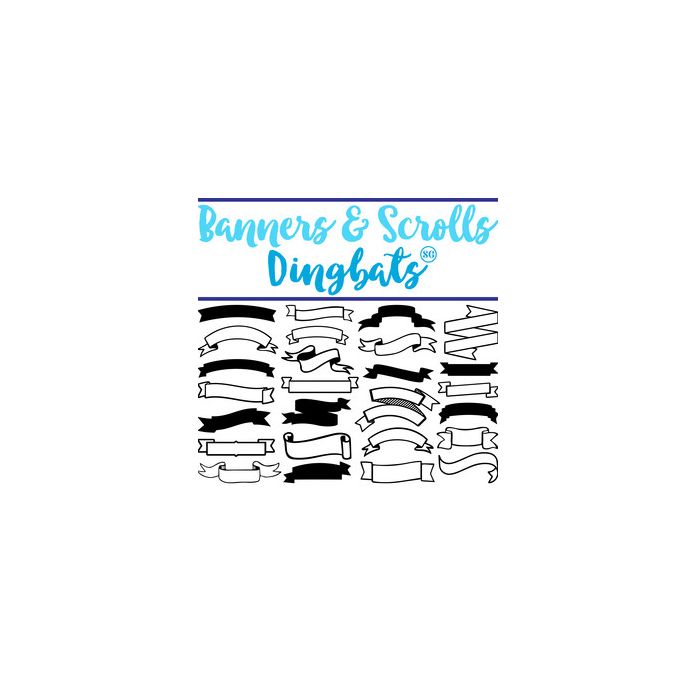 sg banner & scroll dingbats|276512