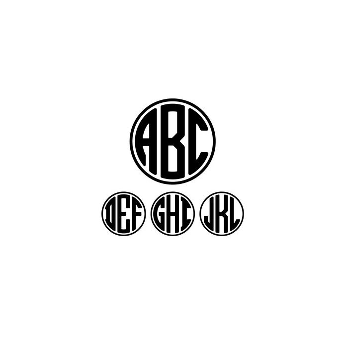 monogram bbr - circle
