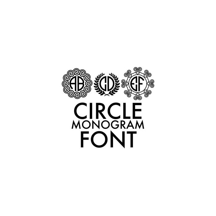 circle monograms font