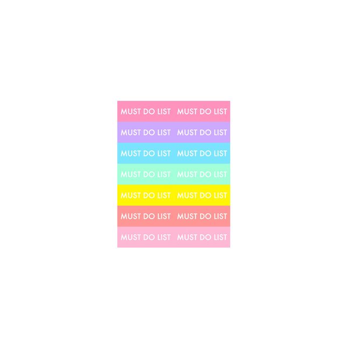 must do list header stickers