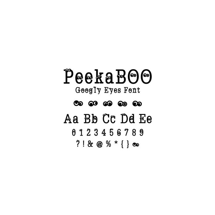 peekaboo font