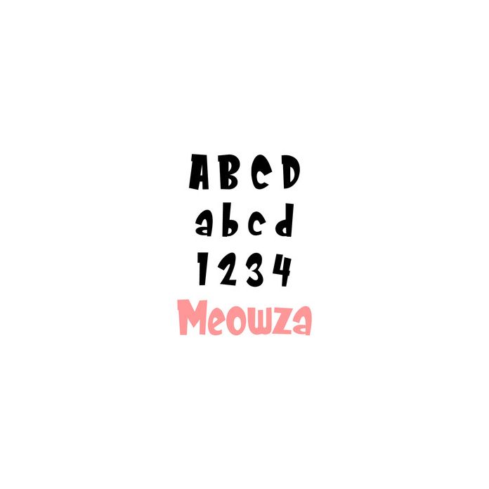 meowza font