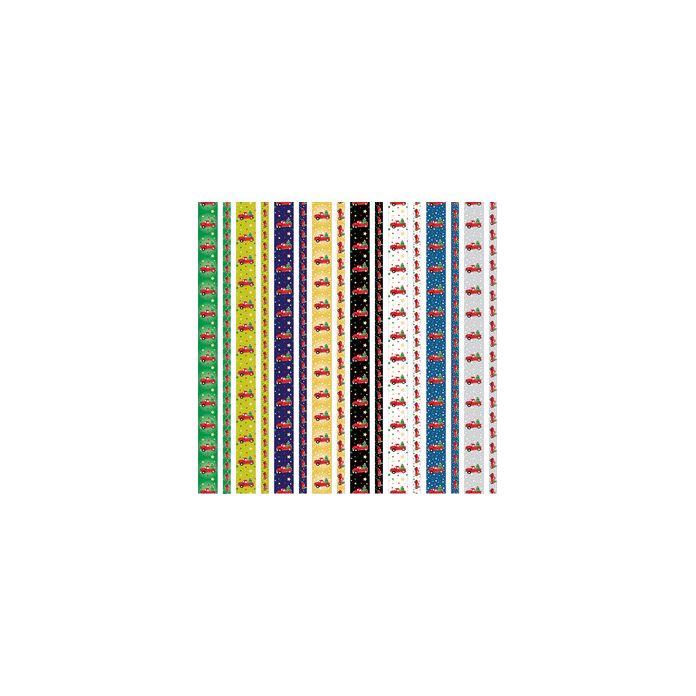 old red truck borders